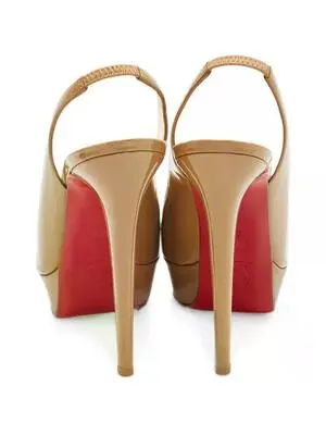 CHRISTIAN LOUBOUTIN Bianca Platform Slingback Pumps