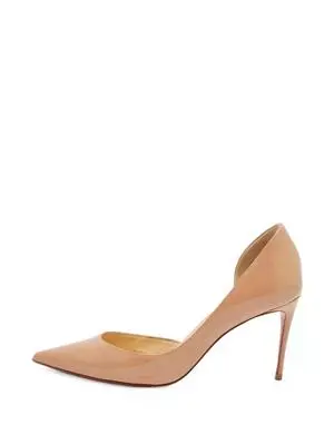 CHRISTIAN LOUBOUTIN Iriza D'orsay Leather Heeled Pumps