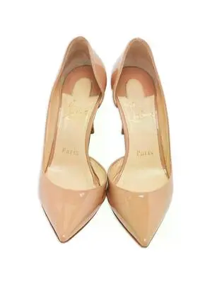 CHRISTIAN LOUBOUTIN Iriza D'orsay Leather Heeled Pumps