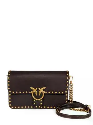 Pinko Love One Stud-embellished Crossbody Bag