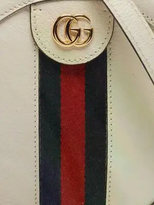 Gucci Ophidia Round Leather Shoulder Bag