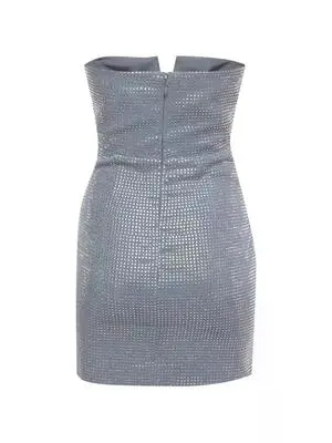Roland Mouret Diamante-embellished Strapless Mini Dress - Grey