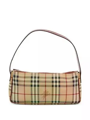 Burberry Haymarket Check Shoulder Bag - Neutrals