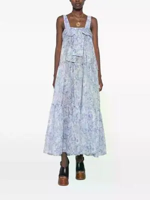 Chloé Floral-print Tiered Maxi Dress