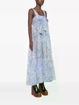 Chloé Floral-print Tiered Maxi Dress