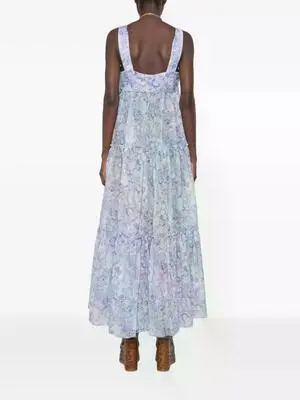 Chloé Floral-print Tiered Maxi Dress