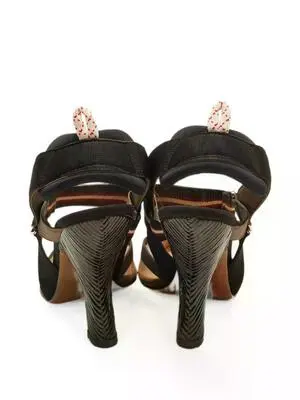 Fendi Colibri Zucca Mesh Slingback Pumps