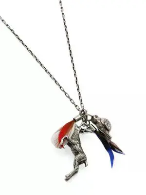Dries Van Noten Feather Pendant Necklace