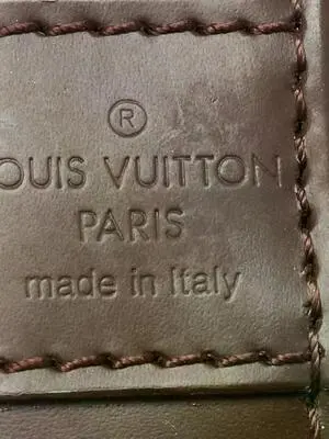 LOUIS VUITTON 2015 Pm Alma Damier Ebene Tote Bag