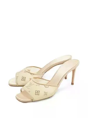 LOUIS VUITTON Revival Crystal-embellished Heeled Sandals