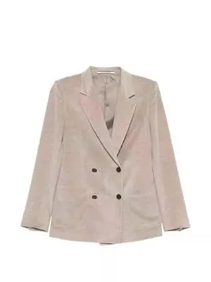 Tagliatore Double-breasted Corduroy Jacket - Neutrals