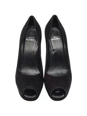 STUART WEITZMAN Peep-toe Platform Stiletto Pumps - Black
