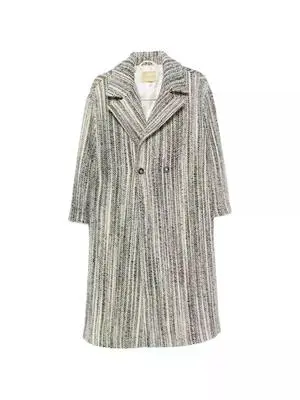 Momoni Chevron-pattern Double-breasted Coat