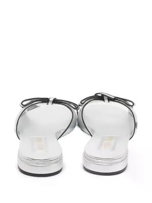 Miu Miu Mordore Bow Slide Sandals