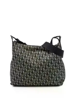 Dior 2002 Diorissimo Trotter Canvas Crossbody Bag - Black