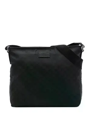 Gucci 2016-2026 Gg Nylon Crossbody Bag - Black
