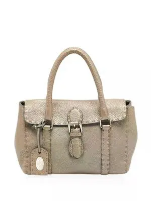 Fendi 2005 Linda Leather Tote Bag