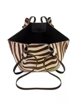 Yuzefi Mochi Zebra-print Shoulder Bag
