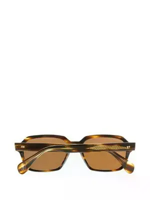 FORTELA Tortoiseshell-effect Geometric Frame Sunglasses - Brown
