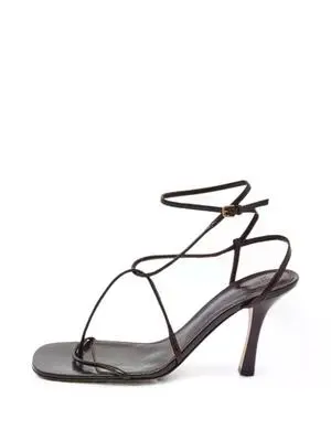 Bottega Veneta Stretch Ankle Strap Sandals - Brown