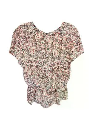 ISABEL MARANT VINTAGE Printed Silk Blouse