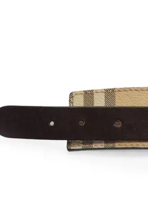 Burberry Haymarket Check Buckle Belt