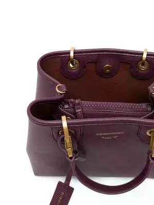Emporio Armani Logo Print Tote Bag - Purple