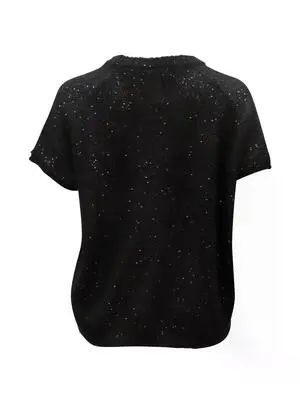 ATM Anthony Thomas Melillo Sequin-embellished Knitted Sweater - Black
