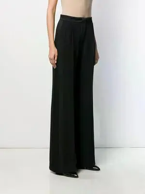 Alberta Ferretti Flared Pleated Trousers