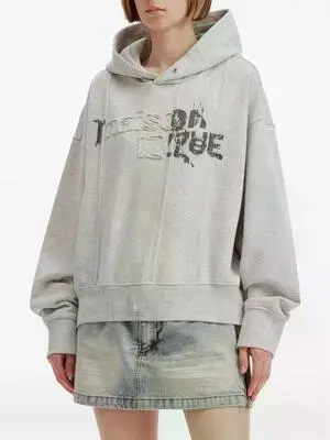 Izzue Logo-print Drop-shoulder Hoodie
