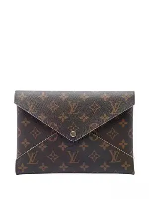 LOUIS VUITTON 2019 Monogram Pochette Kirigami Gm Clutch Bag - Brown
