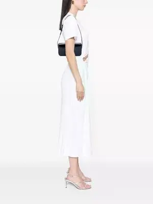 Celine 2022 Shiny Calfskin Triomphe Claude Shoulder Bag - Black
