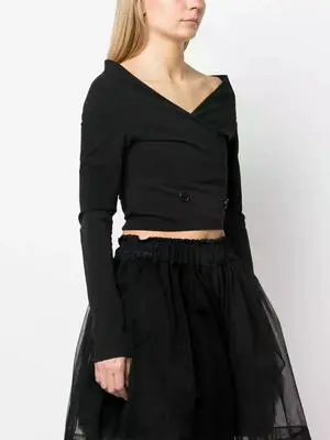 Philosophy Di Lorenzo Serafini V-neck Cropped Blouse