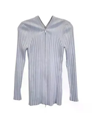 Proenza Schouler White Label Rib-knit Zip-up Sweater