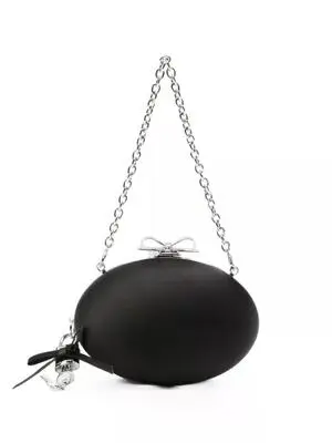 SELF-PORTRAIT Bow-clasp Chain-strap Clutch Bag