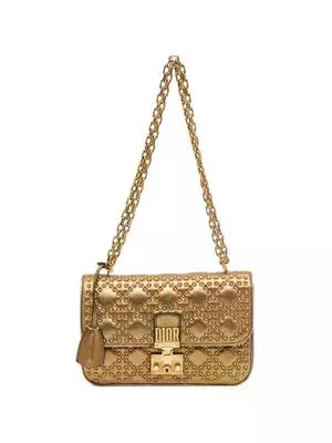 Dior Dioraddict Cannage Studded Shoulder Bag - Gold