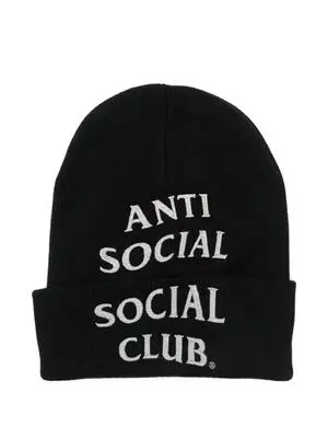 ANTI SOCIAL SOCIAL CLUB Embroidered-logo Beanie - Black
