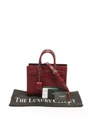 Saint Laurent 2017 Sac De Jour Crocodile-effect Tote Bag