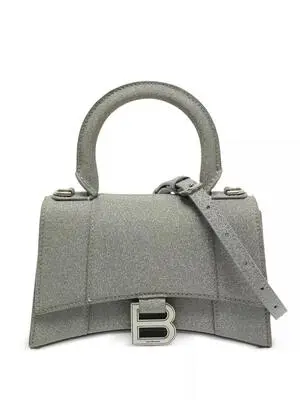 Balenciaga Hourglass Glitter Mini Bag - Grey