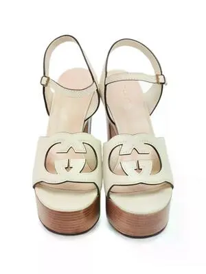 Gucci Interlocking G Ankle-strap Platform Sandals