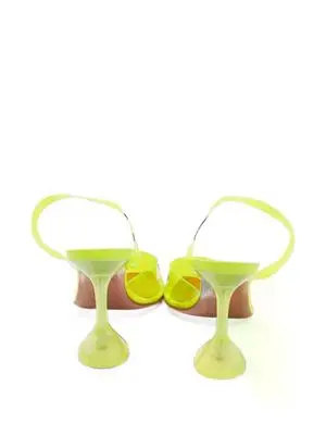 Amina Muaddi Holli Glass Slingback Pumps