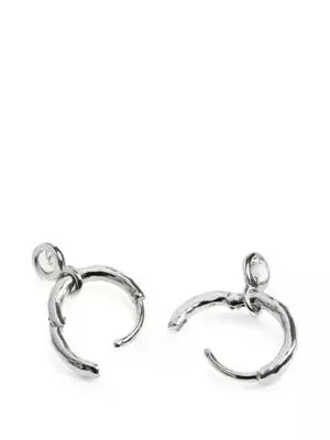Monica Vinader White Topaz Huggie Earrings