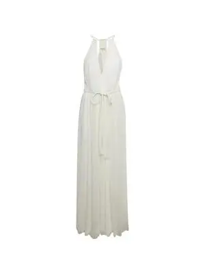 Alice + Olivia Halter-neck Sleeveless Maxi Dress