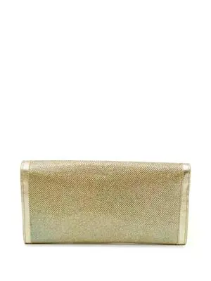 JIMMY CHOO Reese Metallic-effect Clutch Bag - Gold