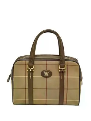 Burberry Gold Tone Travel Bags For Women