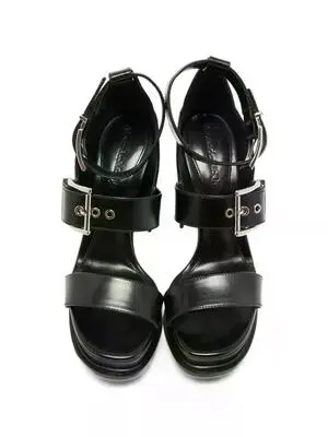 Alexander McQueen Leather Heeled Sandals