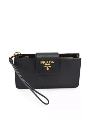 Prada Saffiano-leather Mini Clutch Bag
