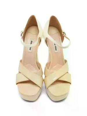 Miu Miu Criss-cross Platform Sandals