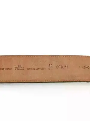 Fendi 2009 Zucca Ff Buckle Belt