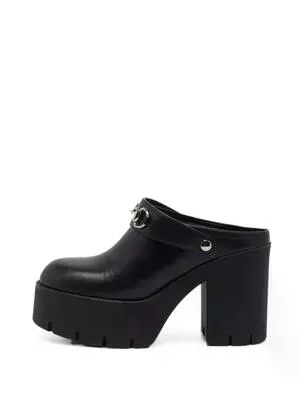 Gucci Horsebit Platform Mules - Black